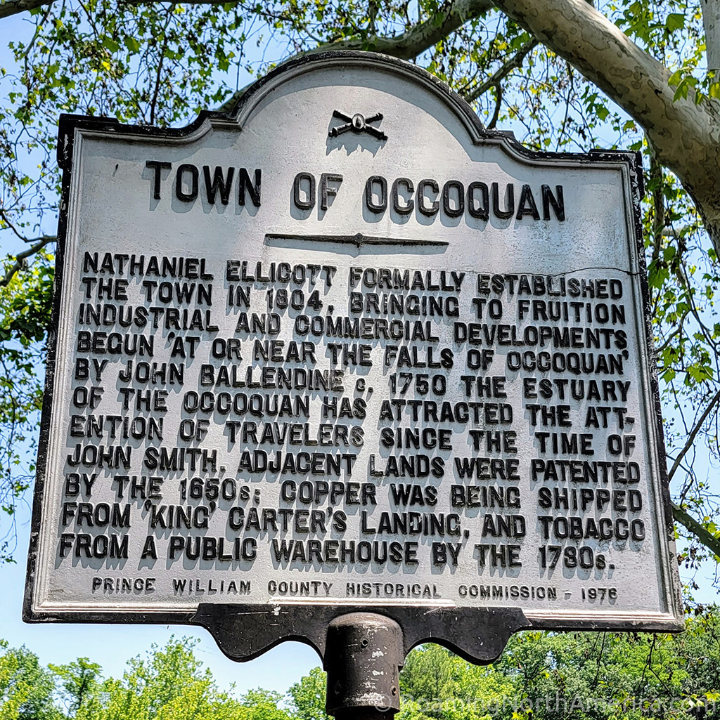 Town of Occoquan - Roaming North America with Chuck and Sharon Lasker